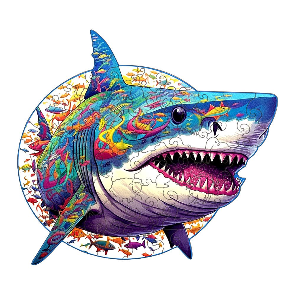 Shark Wooden Jigsaw Puzzle – Unipuzzles