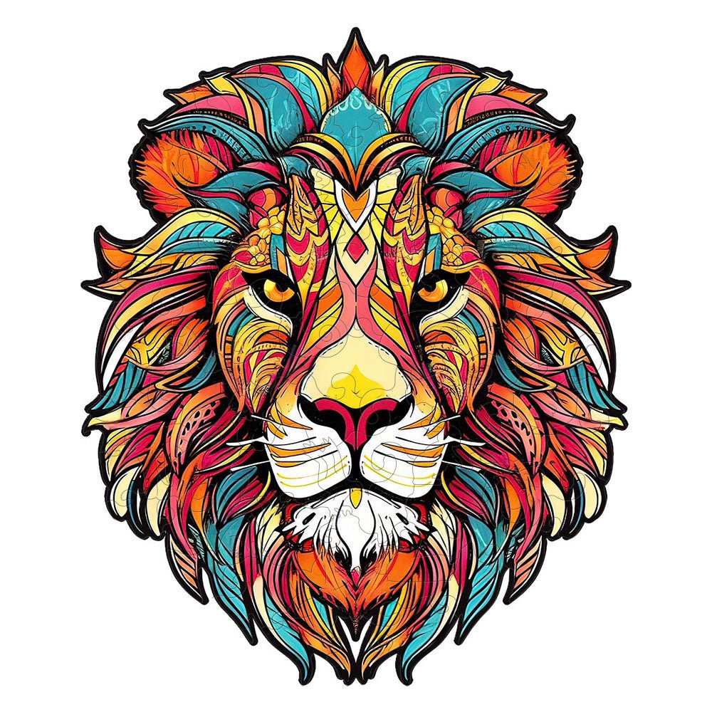 Lion Wooden Jigsaw Puzzle – Unipuzzles