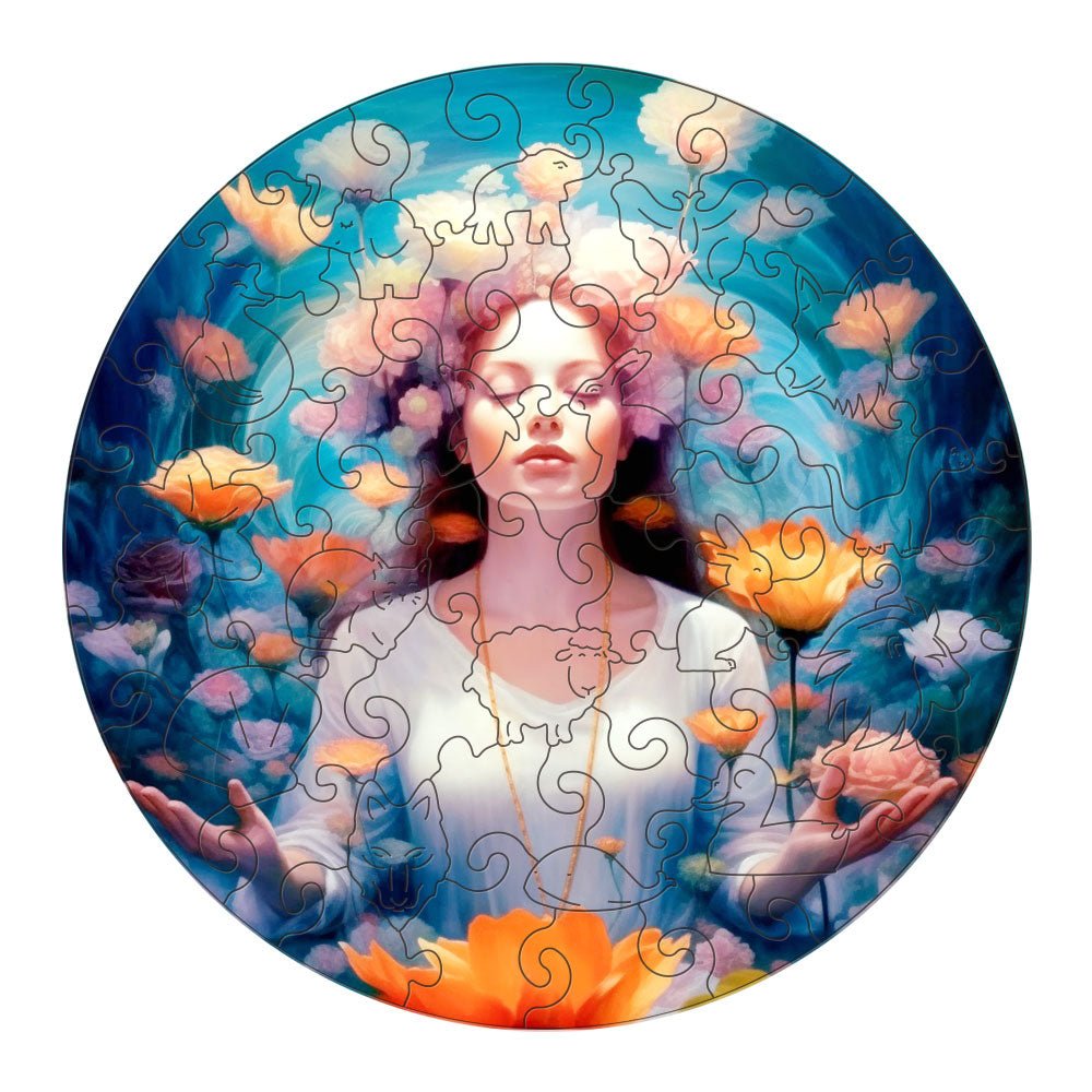 Yoga meditation Pose Wooden Jigsaw Puzzle – Unipuzzles